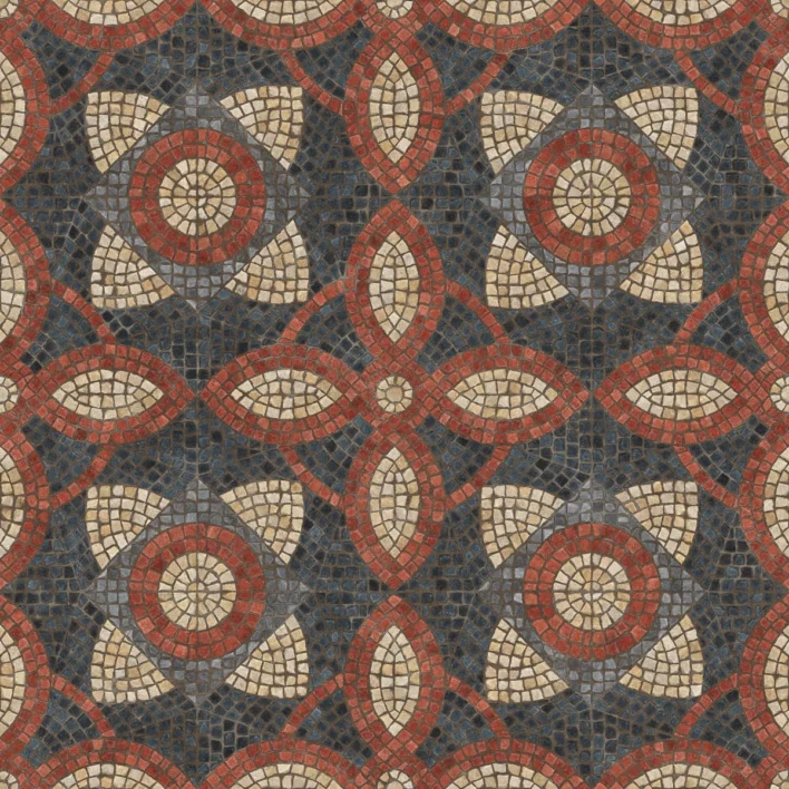 Floor Stone Mosaic PBR Texture