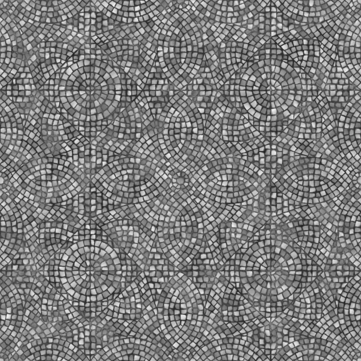 Floor Stone Mosaic PBR Texture