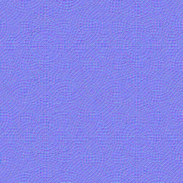 Floor Stone Mosaic PBR Texture