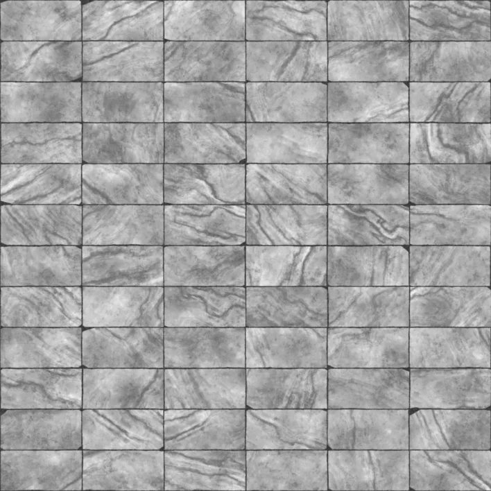 Grey Stone Tiles PBR Texture