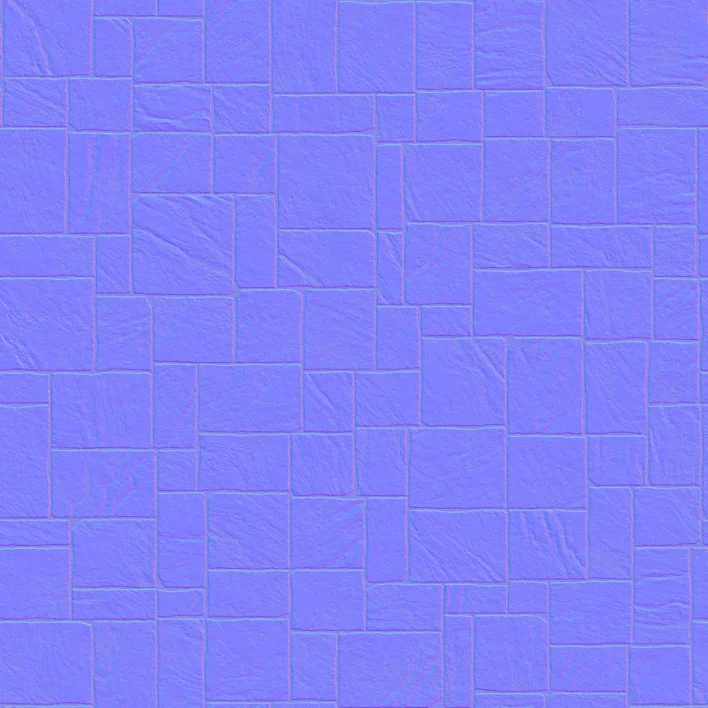 Grey Stone Tiles PBR Texture