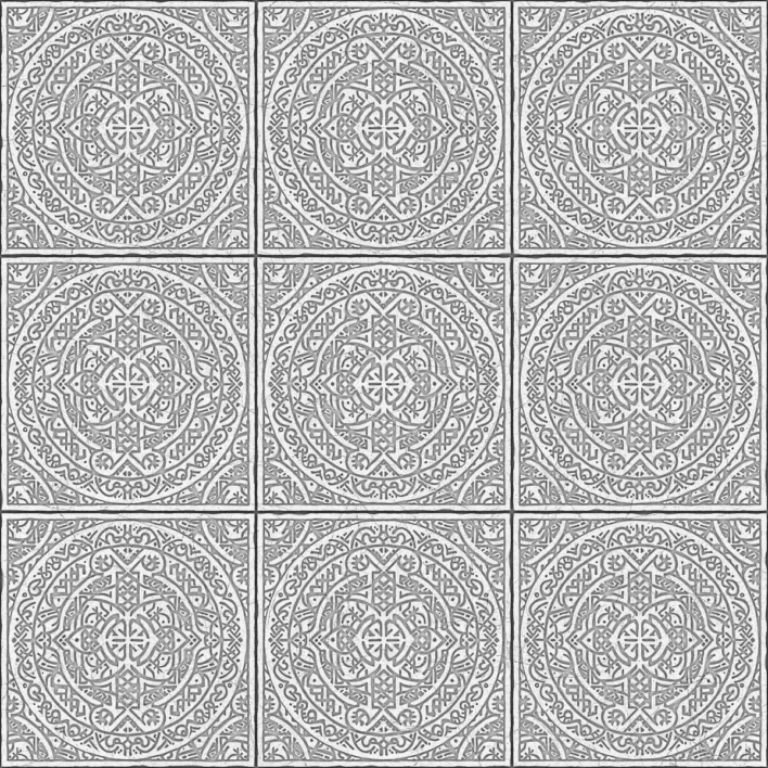 Patterned Stone Tiles PBR Texture