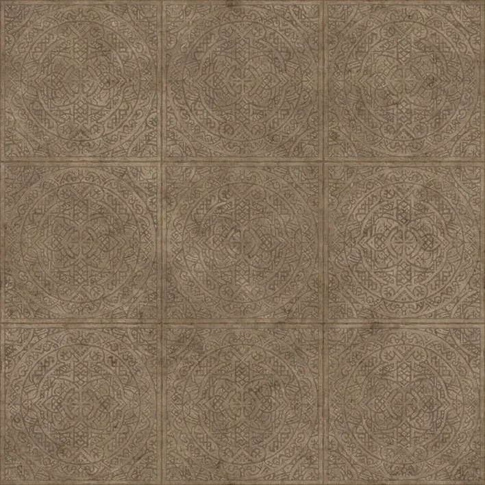 Patterned Stone Tiles PBR Texture