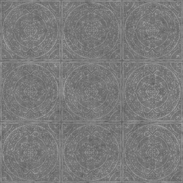 Patterned Stone Tiles PBR Texture