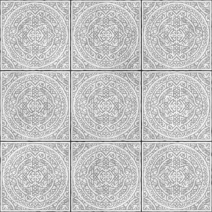 Patterned Stone Tiles PBR Texture