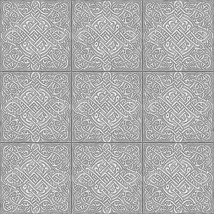 Patterned Stone Tiles PBR Texture