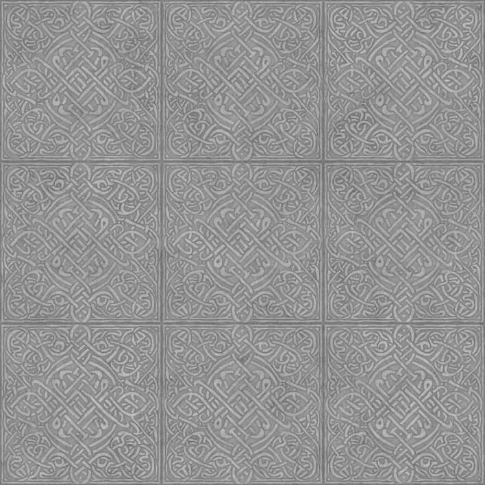 Patterned Stone Tiles PBR Texture
