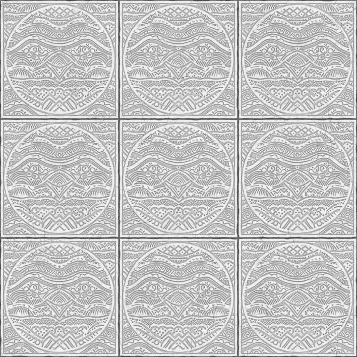 Patterned Stone Tiles PBR Texture