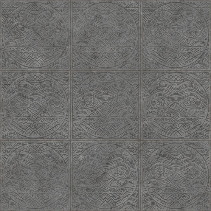 Patterned Stone Tiles PBR Texture