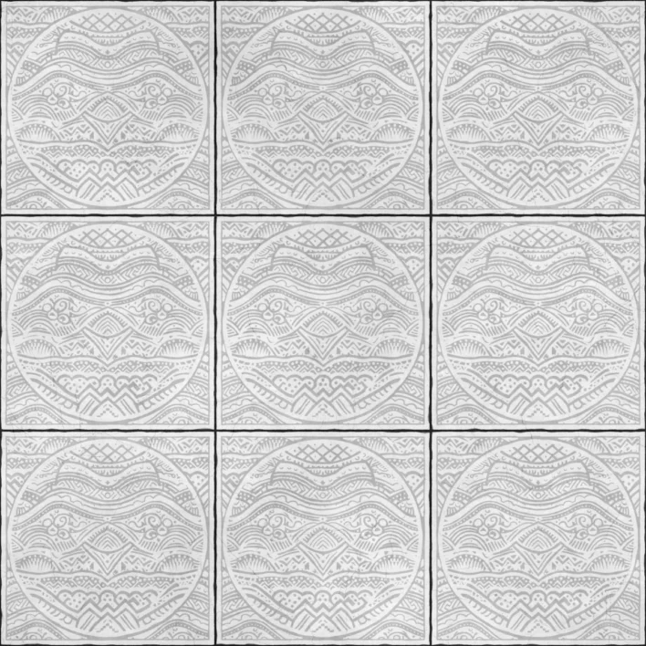 Patterned Stone Tiles PBR Texture