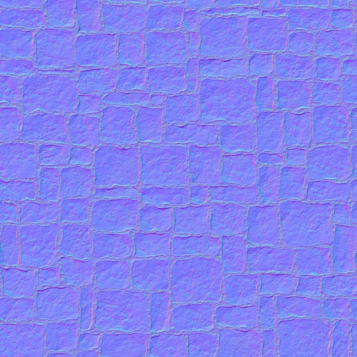 Rough Stone Wall PBR Texture