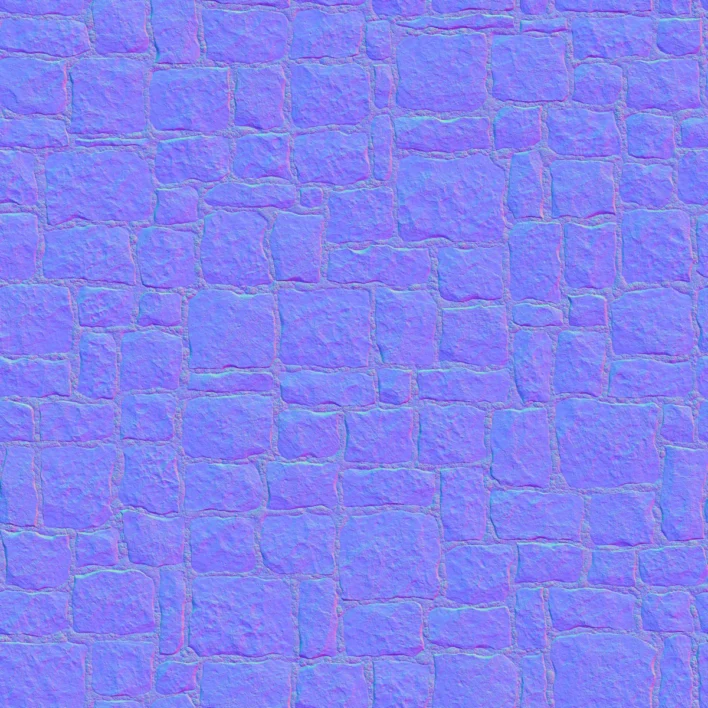 Rough Stone Wall PBR Texture