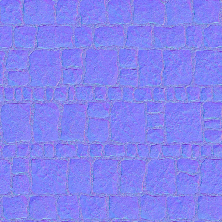 Rough Stone Wall PBR Texture