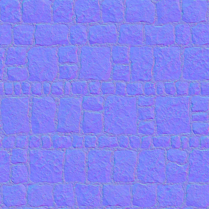 Rough Stone Wall PBR Texture