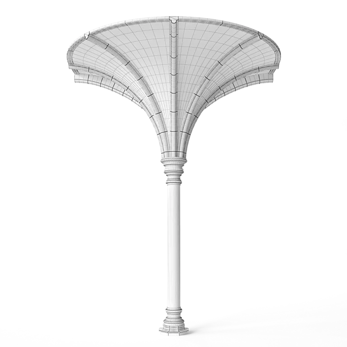 Throne Room Pillar Ceiling Side