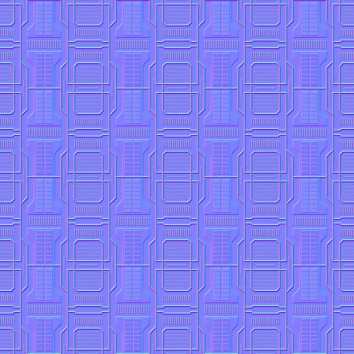 Black Sci-fi Wall Panels