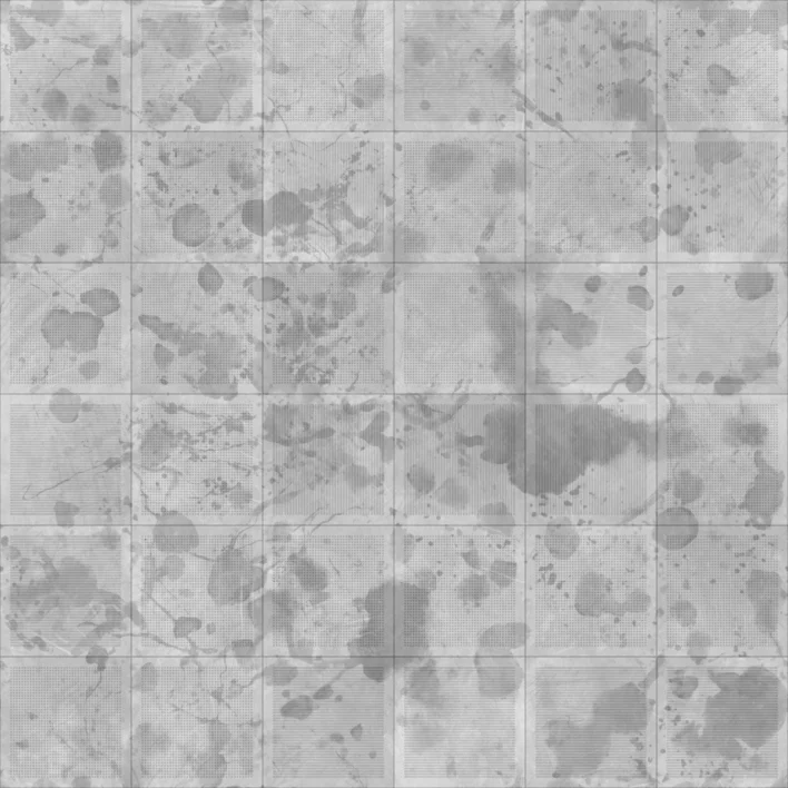 Stained Metal Floor Tiles