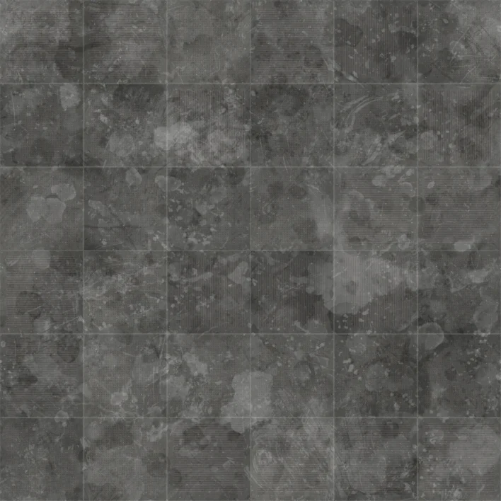 Stained Metal Floor Tiles