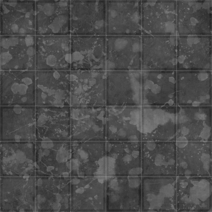 Stained Metal Floor Tiles