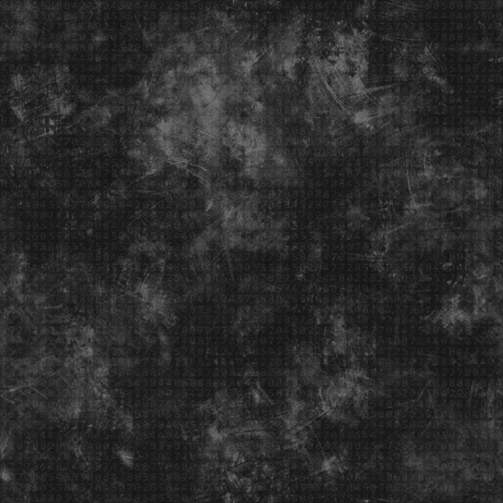 Black Scratched Screen With Numbers