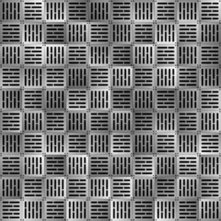 Dusty Metal Floor Tiles