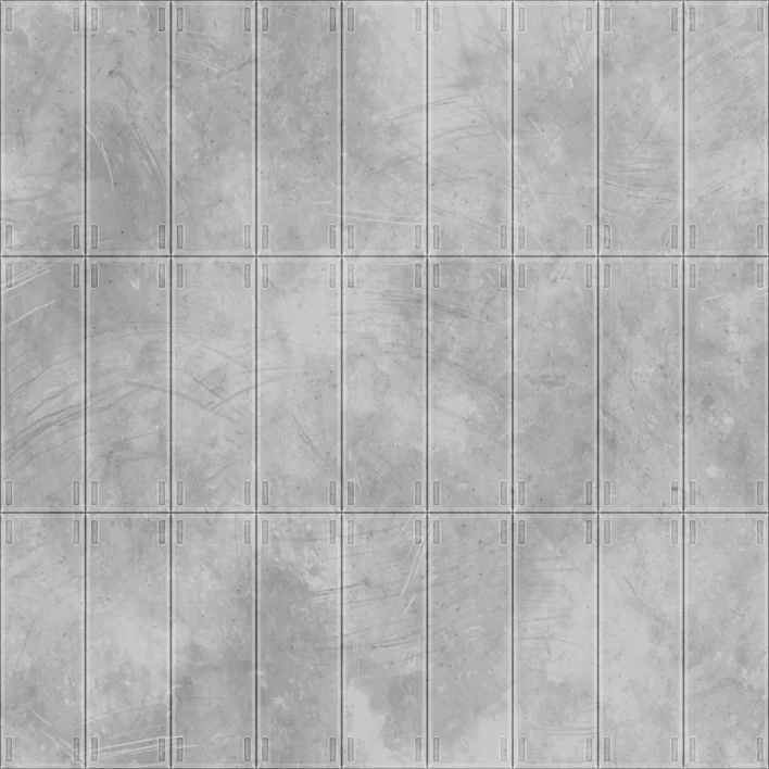 Grey Painted Metal Panels