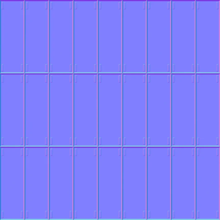 Grey Painted Metal Panels