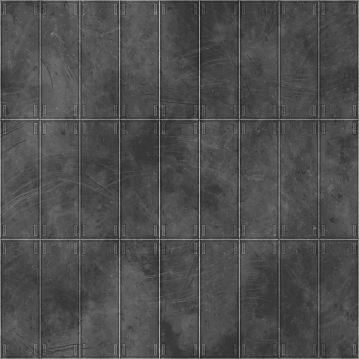 Grey Painted Metal Panels