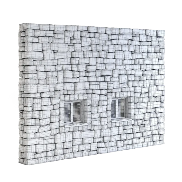 Forge Stone Wall with Windows