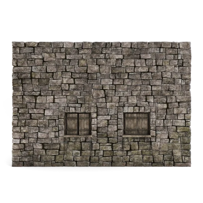 Forge Stone Wall with Windows
