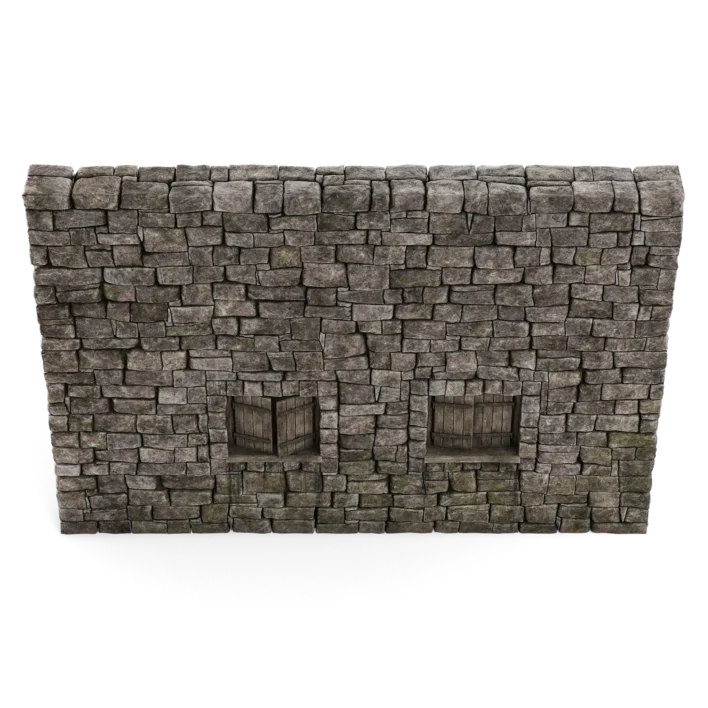 Forge Stone Wall with Windows