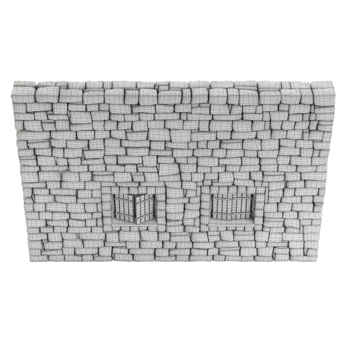 Forge Stone Wall with Windows