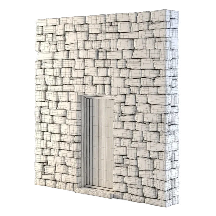 Forge Stone Wall with Door