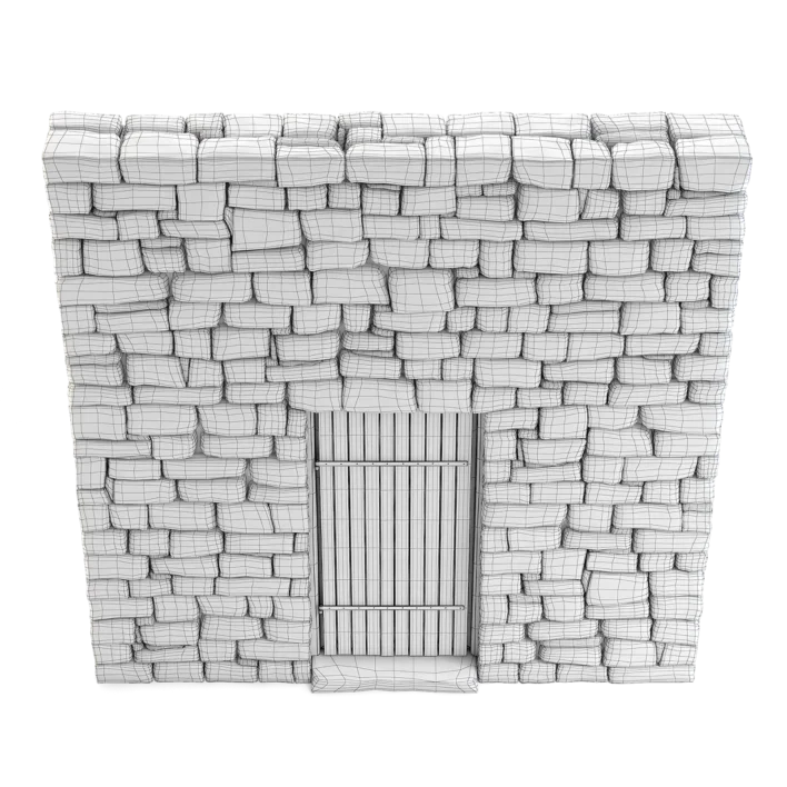 Forge Stone Wall with Door