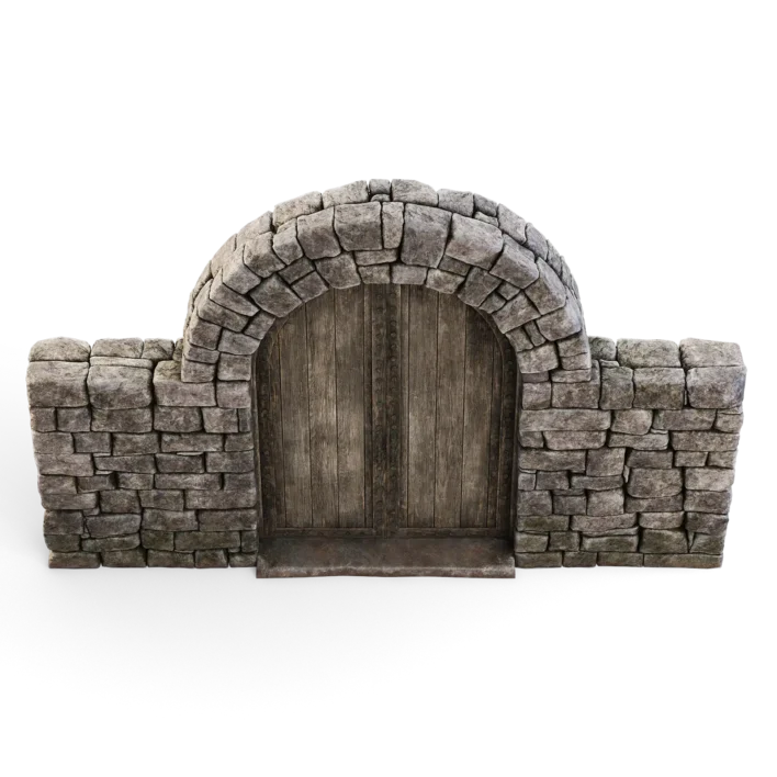 Forge Stone Wall with Gate