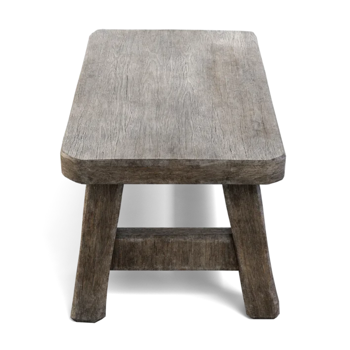 Wide Wooden Stool