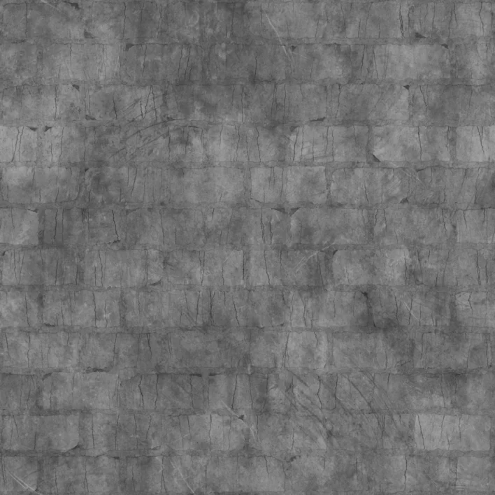 Damaged Grey Brick Wall