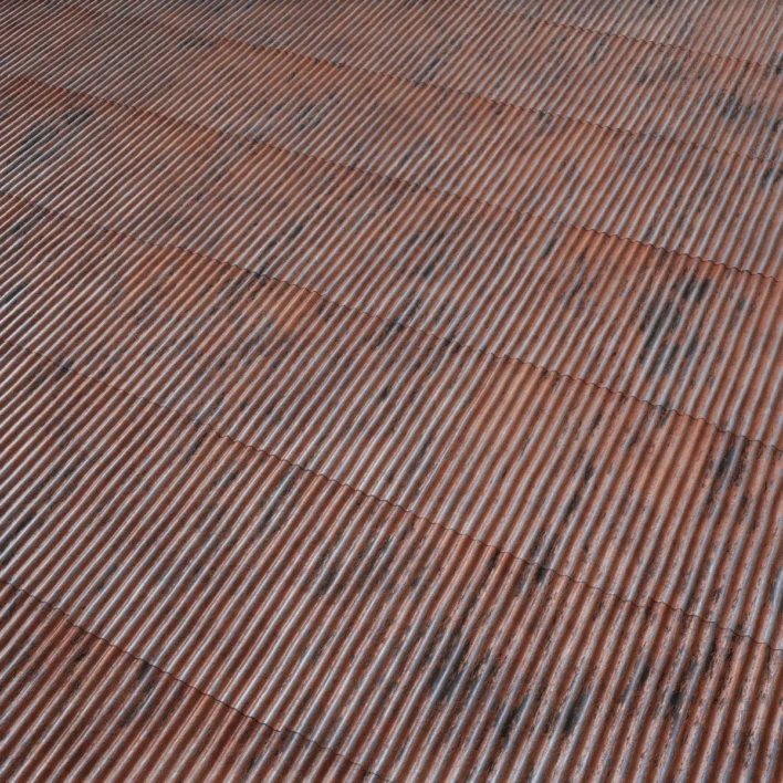 Painted Wavy Metal Sheets