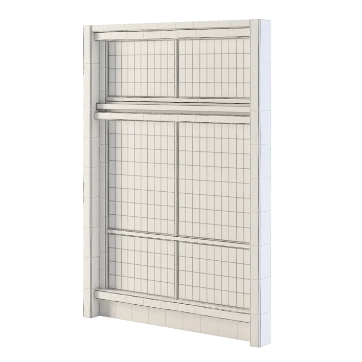 Factory Side Wall with Windows