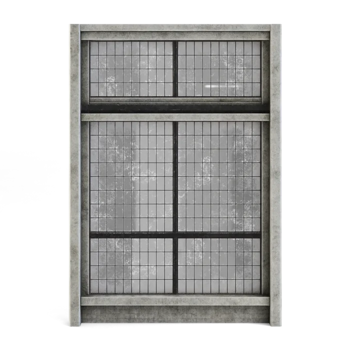 Factory Side Wall with Windows