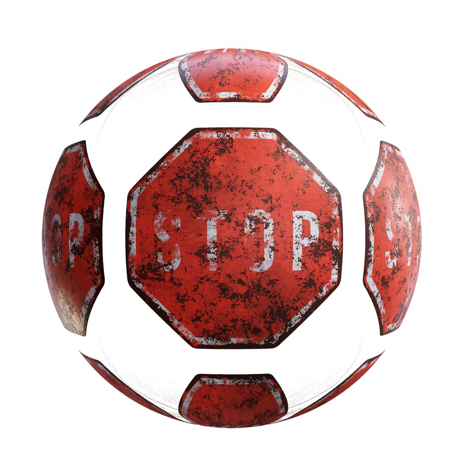 Damaged Stop Sign Texture