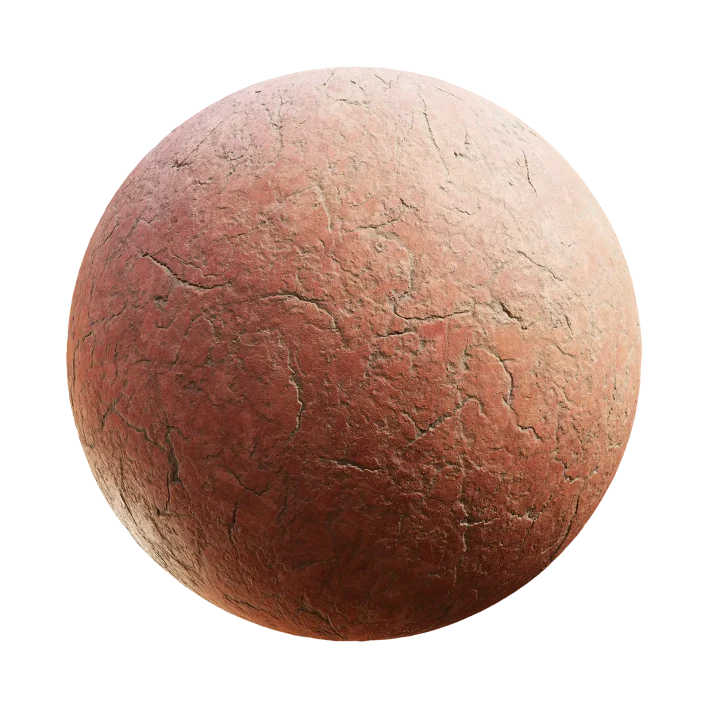 Red Dusty Sandstone PBR Texture