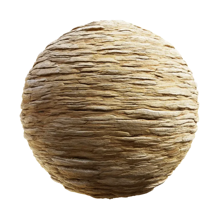 Yellow Sandstone Cliff PBR Texture