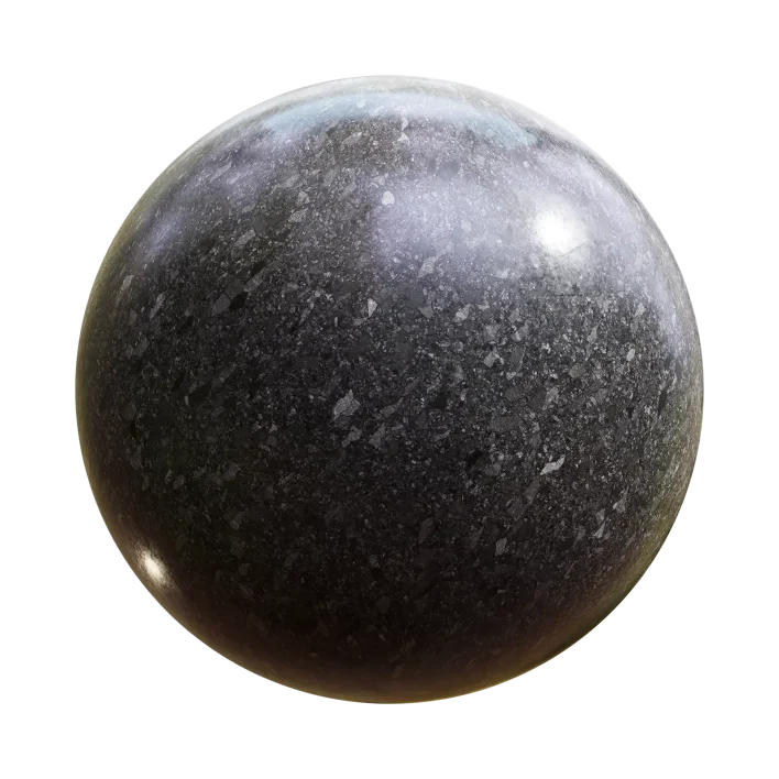 Dark Grey Granite PBR Texture