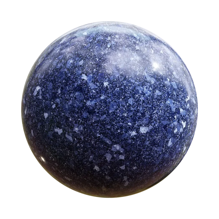 Deep Blue Granite PBR Texture