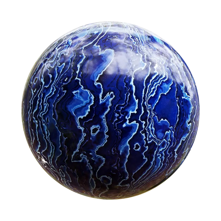Deep Blue Marble PBR Texture