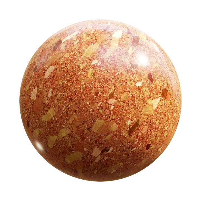 Orange Granite PBR Texture