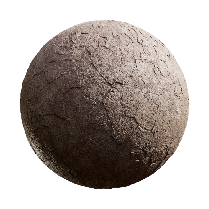 Cracked Dry Ground PBR Texture