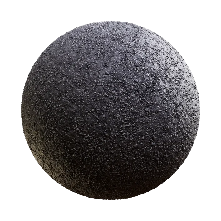 Dark Ground with Gravel PBR Texture