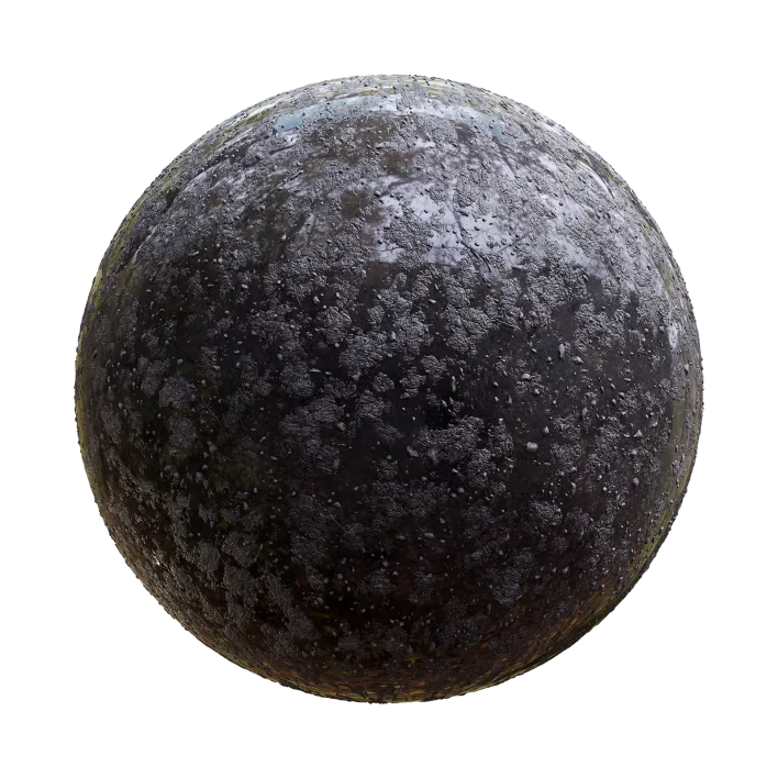 Wet Dark Ground PBR Texture